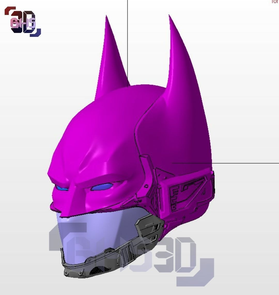 Batman Beyond Helmet 3D model 3D printable | CGTrader