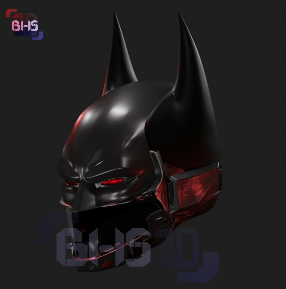 Batman Beyond Helmet 3D model 3D printable | CGTrader