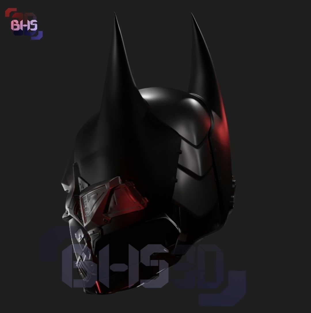 Batman Beyond Helmet 3D model 3D printable | CGTrader