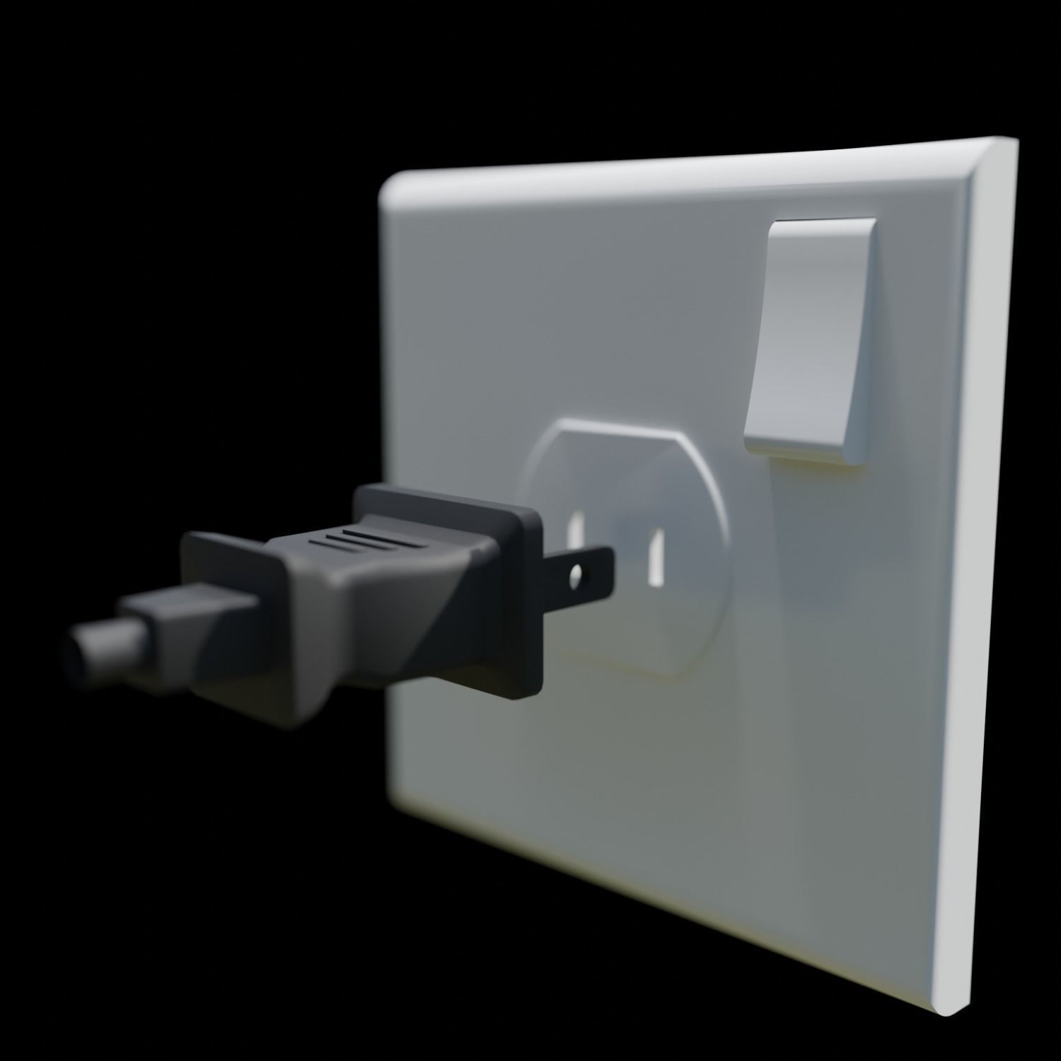 Type A Plug and Socket 3D model 3D printable | CGTrader