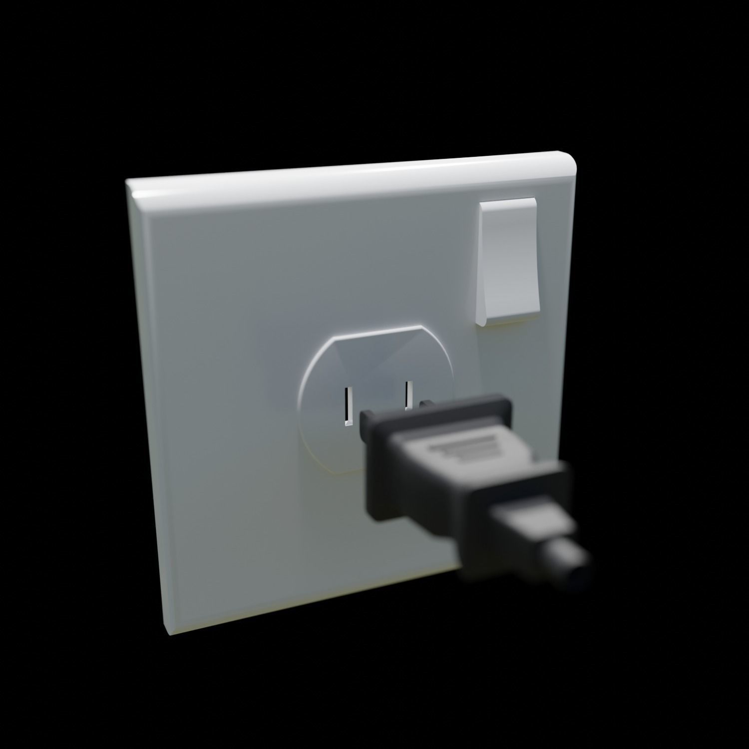 Type A Plug and Socket 3D model 3D printable | CGTrader