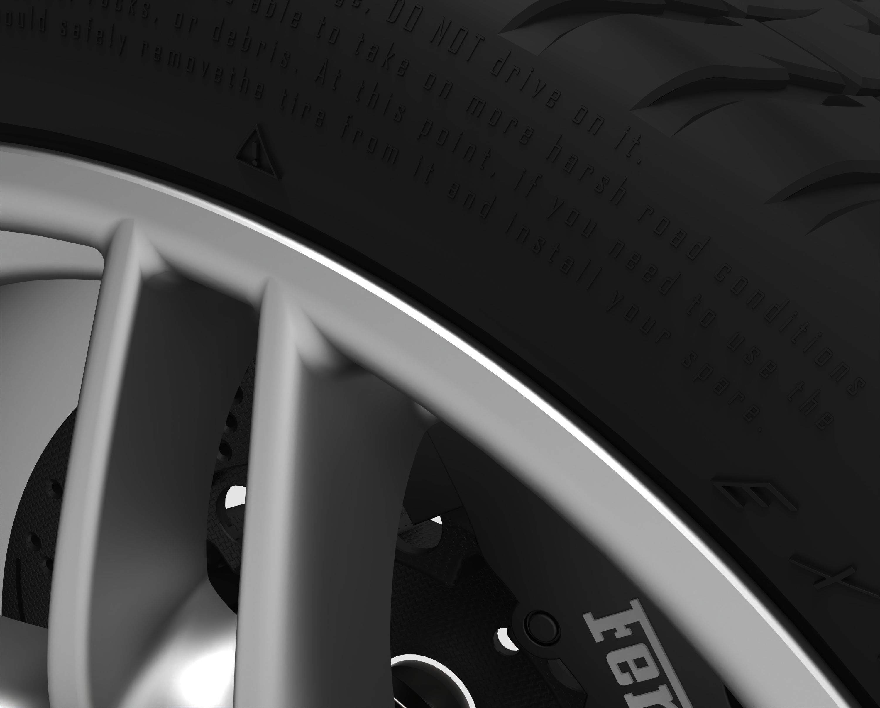 Ferrari Enzo rim wheel Tyre rear 13 x 19 BBS design 3D model | CGTrader