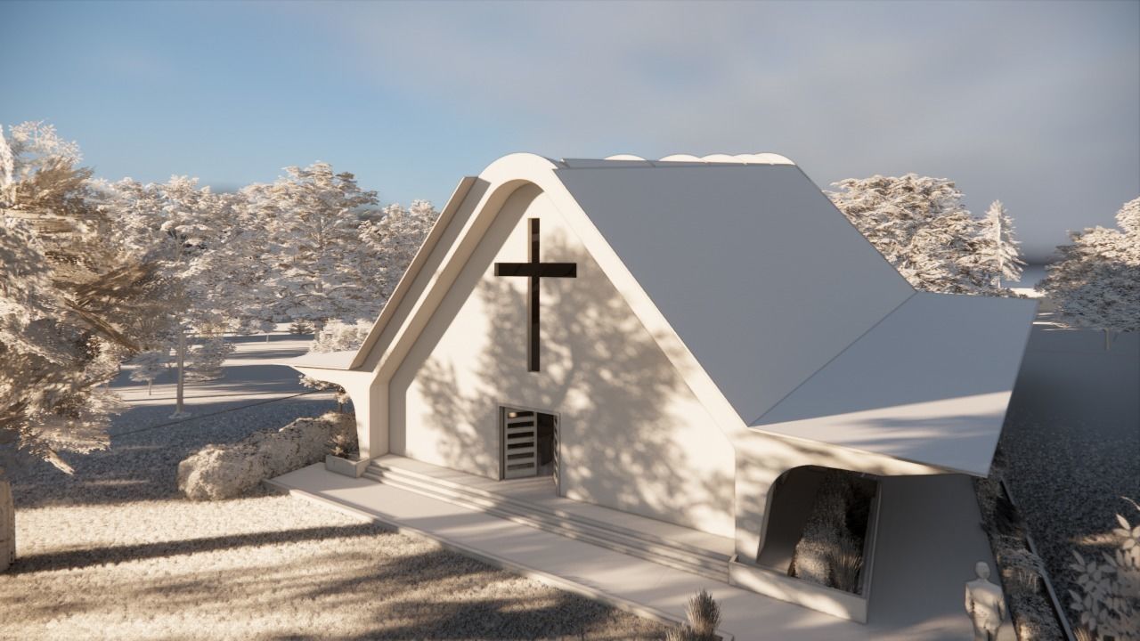 Two Church Design 3D model | CGTrader