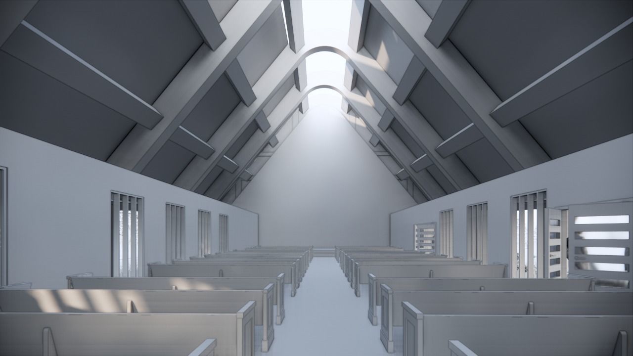 Two Church Design 3D model | CGTrader