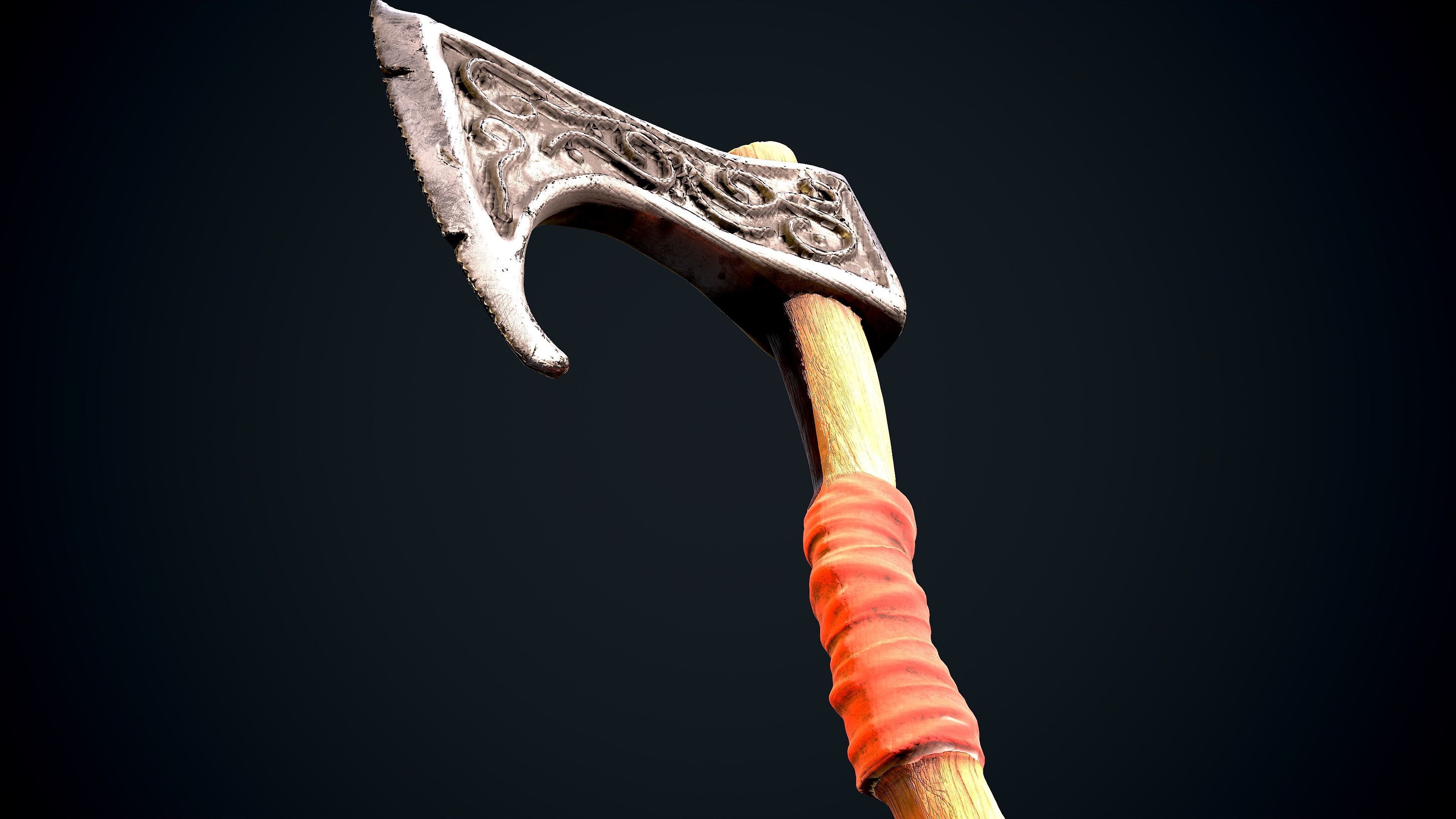 Stylized Viking Axe 3D model | CGTrader