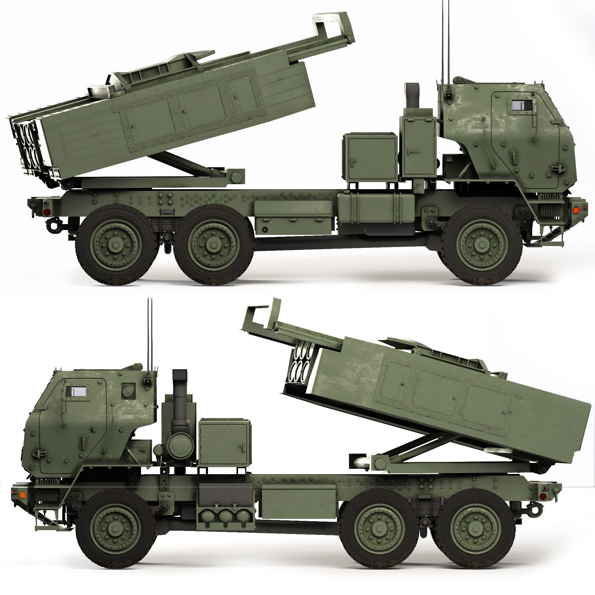 MLRS M142 HIMARS 2006 3D model | CGTrader
