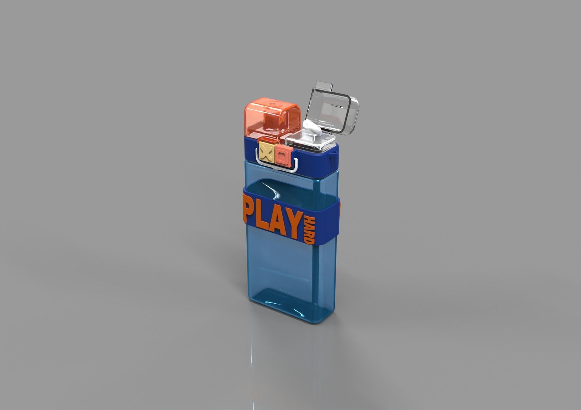 PLAY plastic bottle 3D model animated | CGTrader