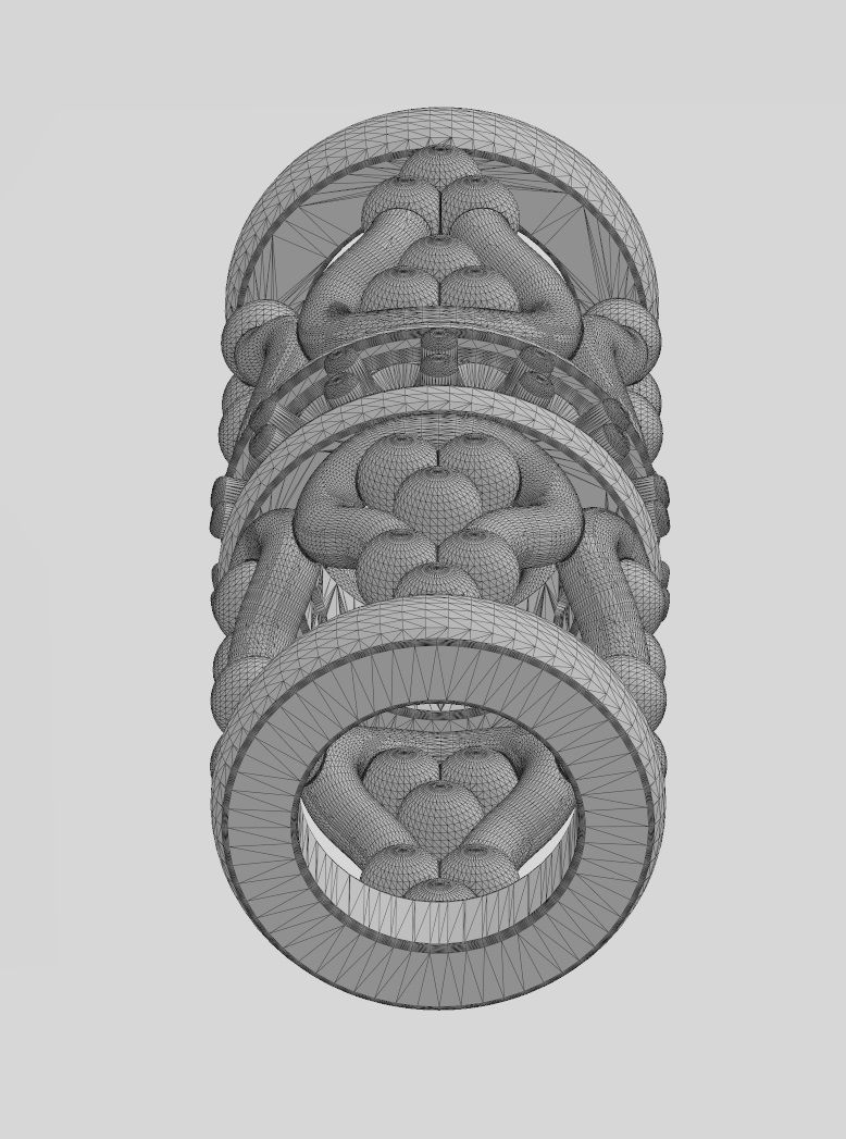 Diamond beaded crown charm and bracelet bead 3D model 3D printable ...