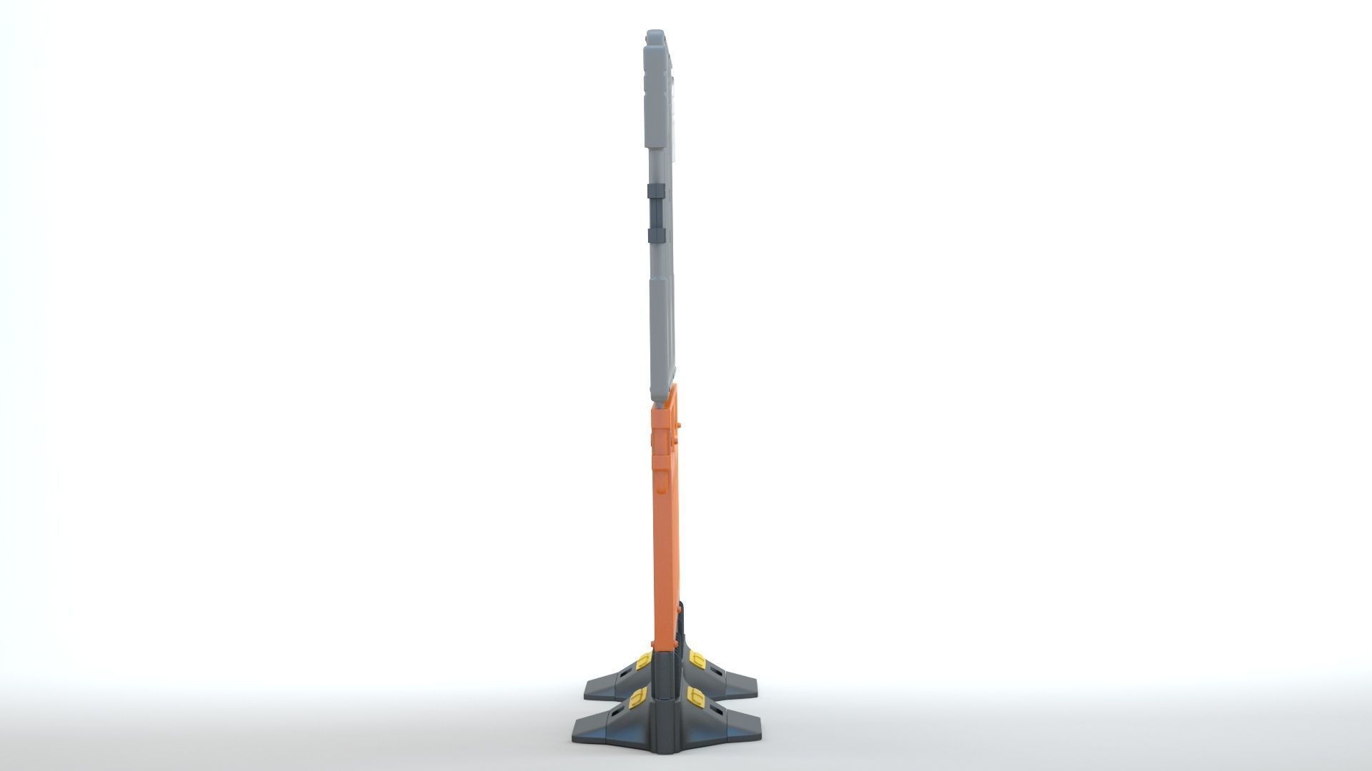 Plastic Construction Barrier 3D model | CGTrader