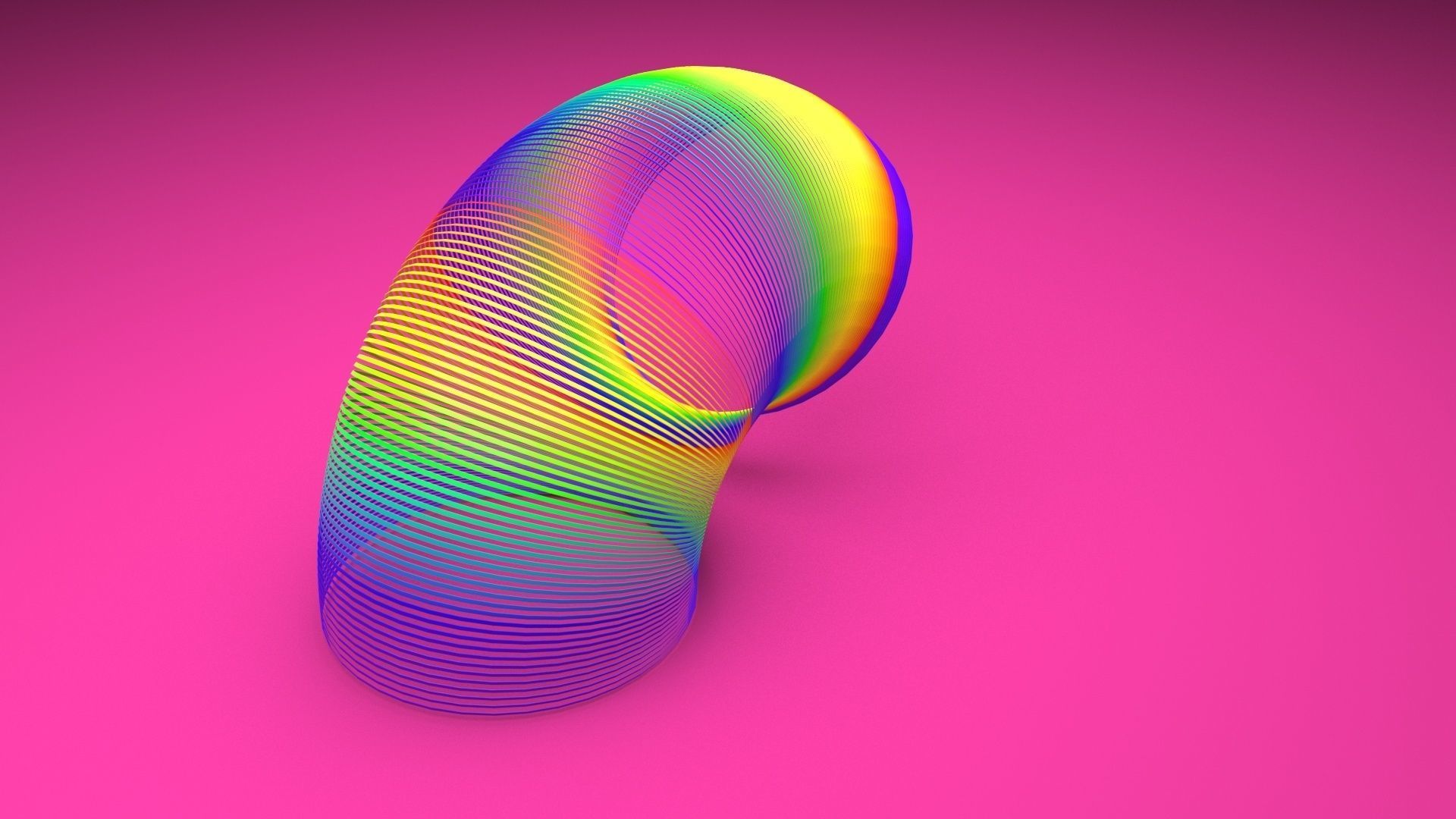 Animated Slinky 3D model animated | CGTrader