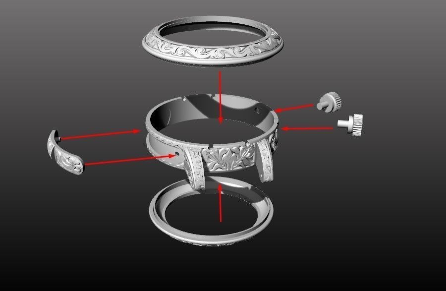 Patek Philippe - Sky Moon Tourbillon 6002R - Watch FrameCase 3D model ...