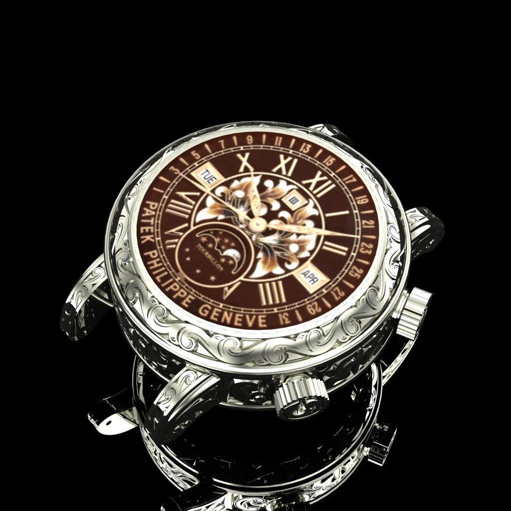 Patek Philippe - Sky Moon Tourbillon 6002R - Watch FrameCase 3D model ...