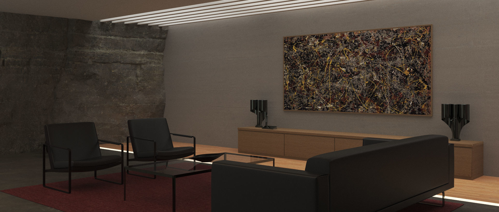 Ex Machina - Pollock Disco Room 3D model | CGTrader