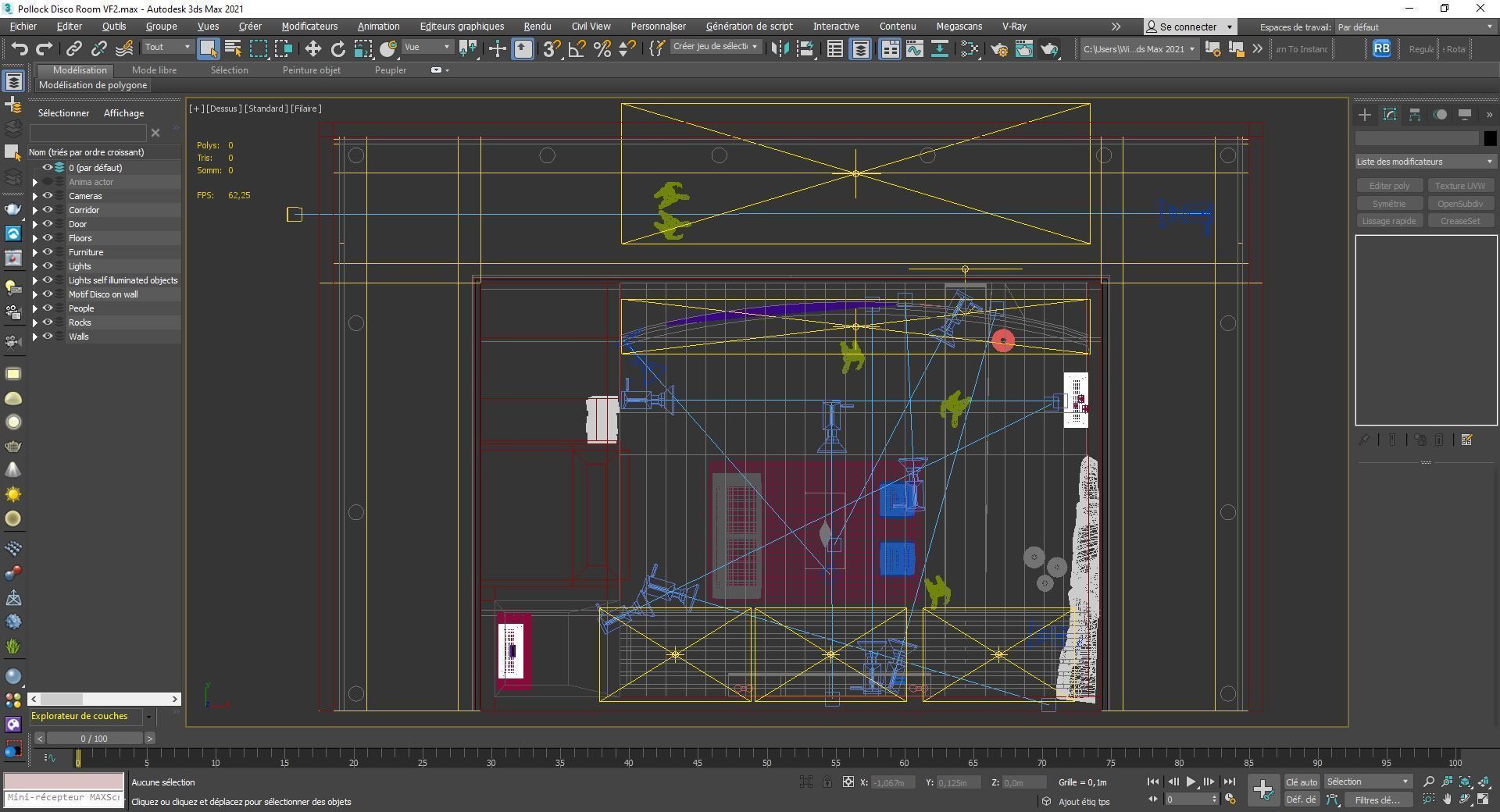 Ex Machina - Pollock Disco Room 3D model | CGTrader
