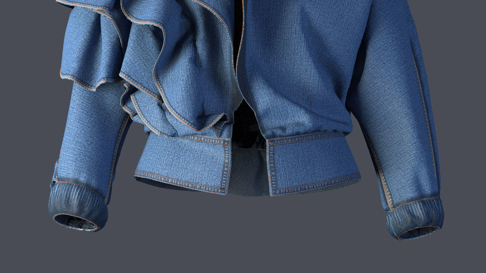 Realistic jeans jacket 3D model | CGTrader