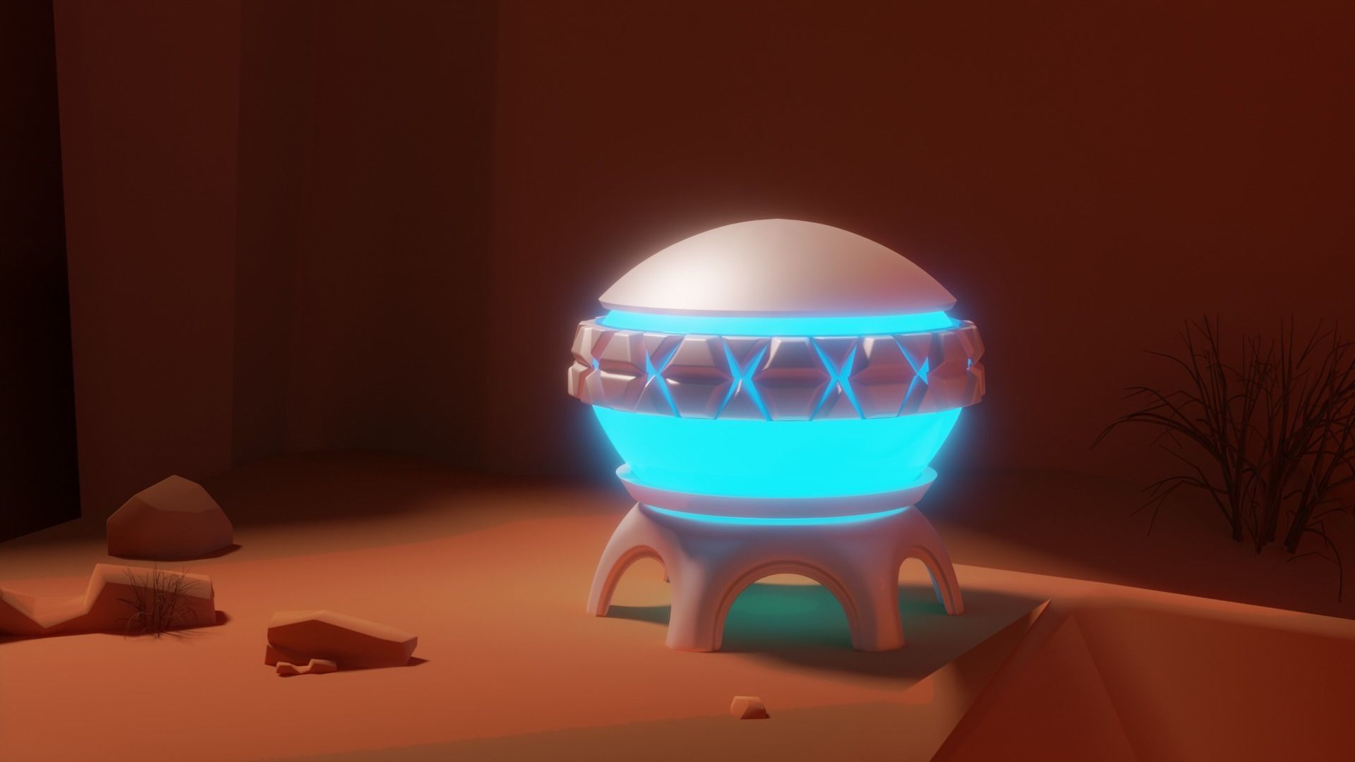 Sci-Fi Space Building 3D model | CGTrader