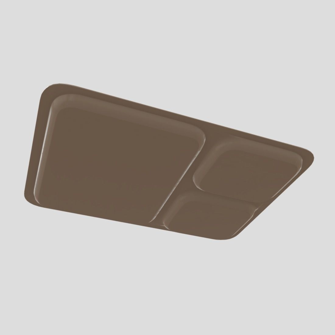 3D model Tray 5 with two compartments VR / AR / low-poly | CGTrader