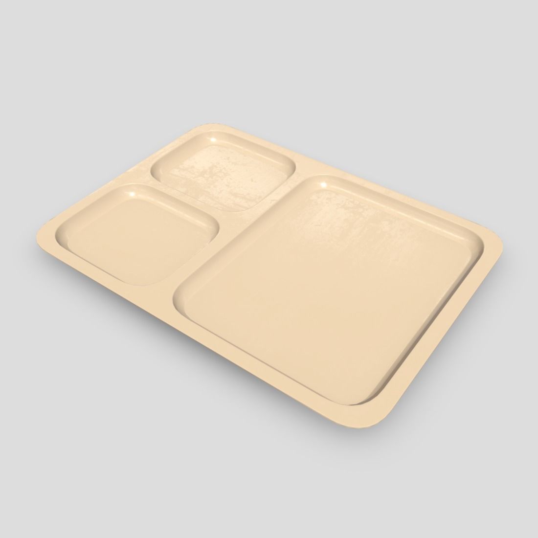 3D model Tray 5 with two compartments VR / AR / low-poly | CGTrader