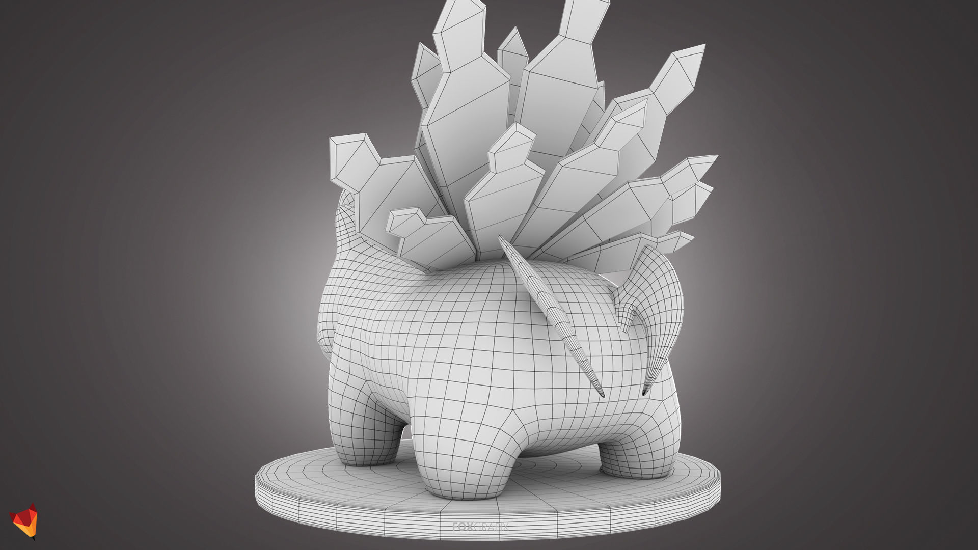 3D model Pokemon Bulbasaur Dark Type Concept VR / AR / low-poly | CGTrader