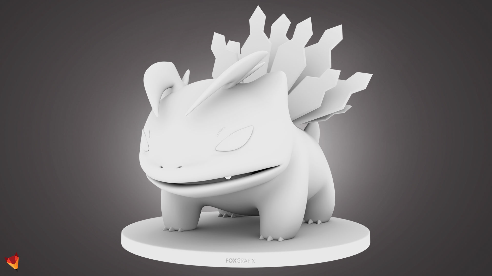 3D model Pokemon Bulbasaur Dark Type Concept VR / AR / low-poly | CGTrader