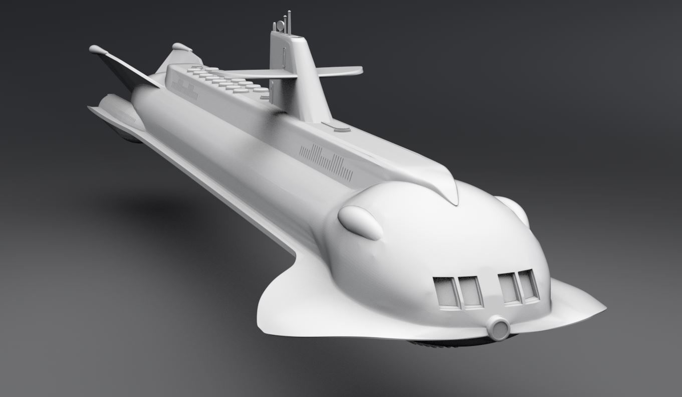 USOS Seaview Submarine Scale model 3D model 3D printable | CGTrader
