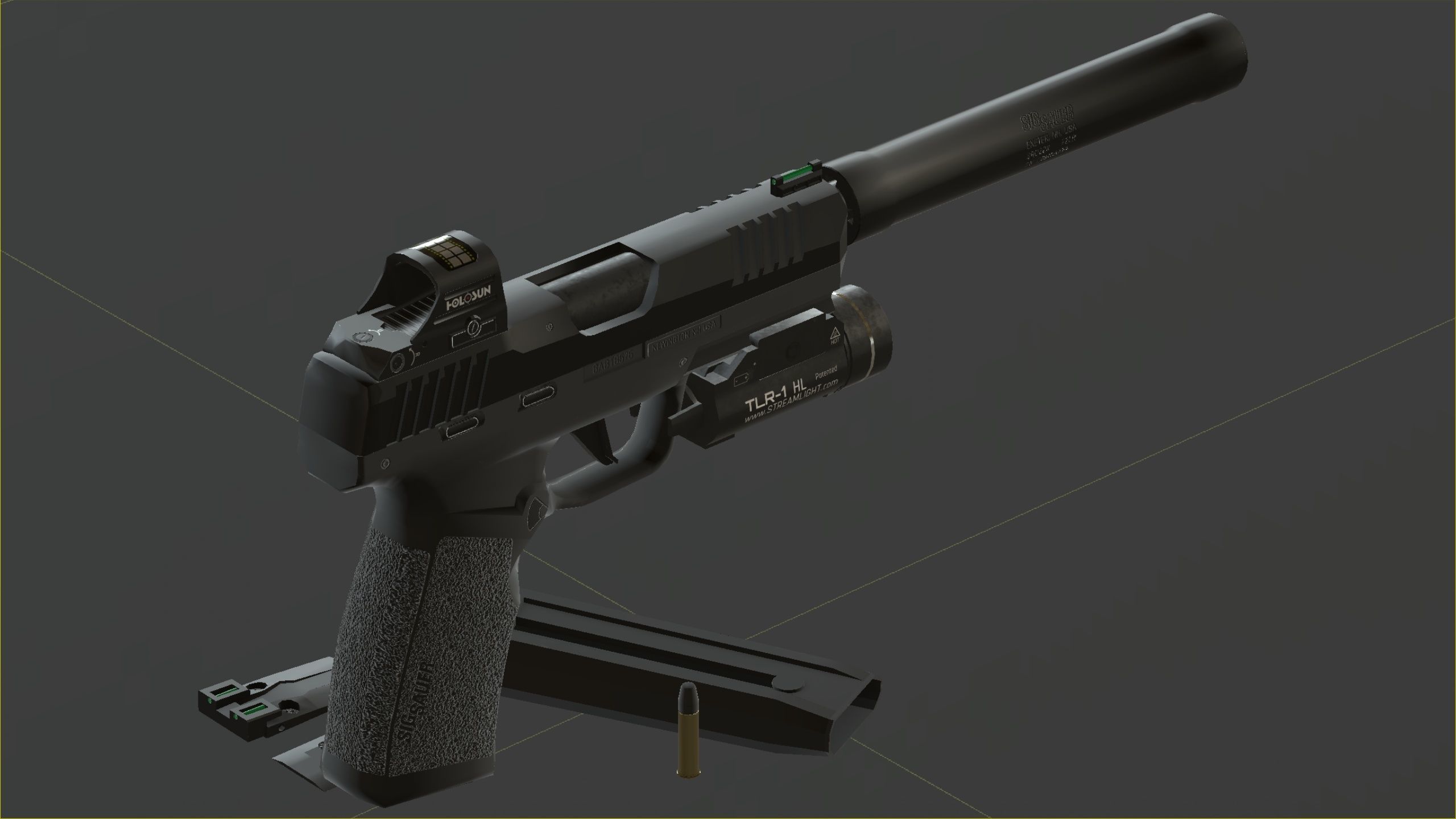 3D model SIG P322 Suppressed VR / AR / low-poly | CGTrader