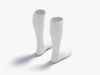 3D model White Knee High Socks - fabric sox pair VR / AR / low-poly ...