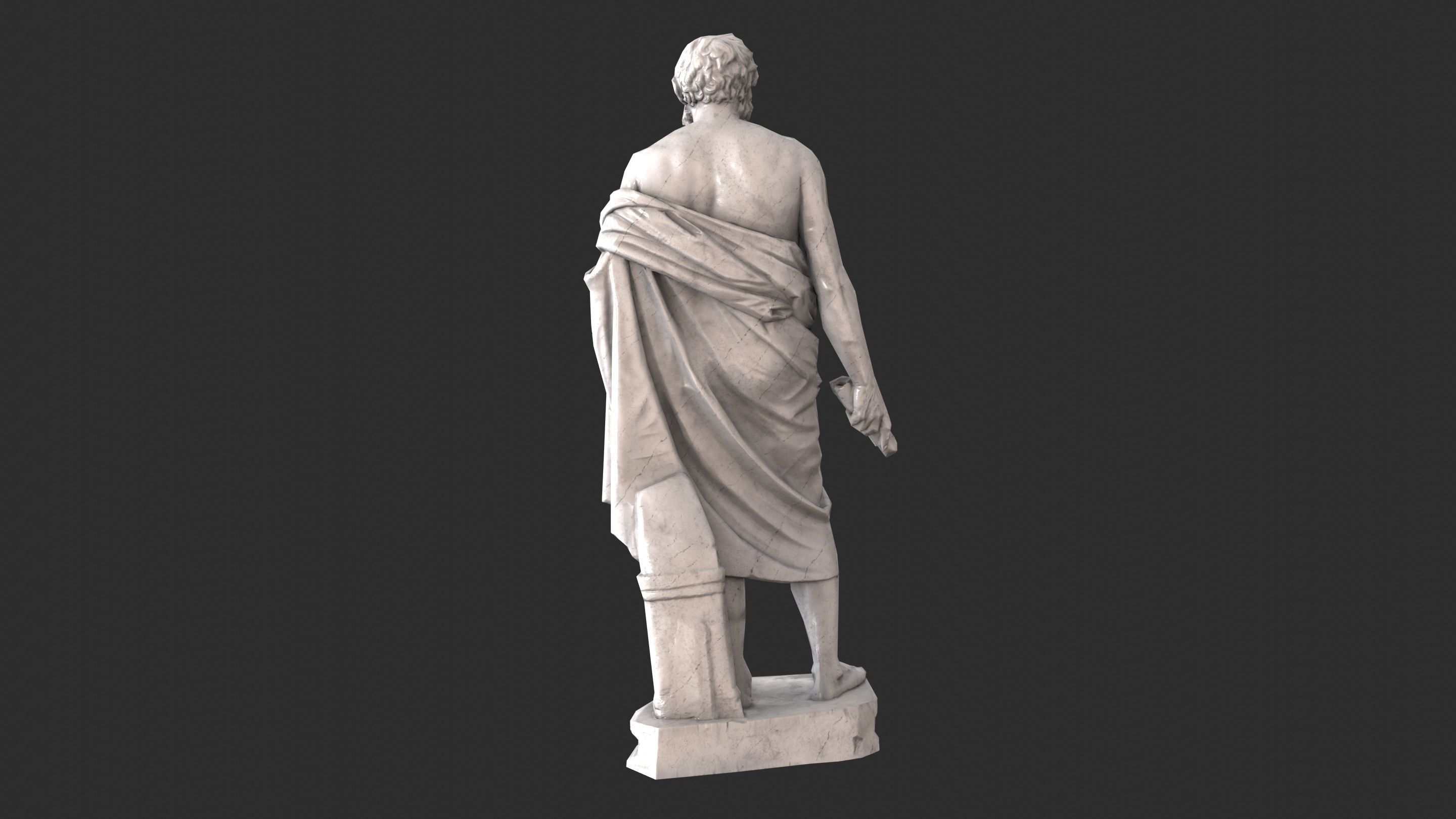3D model Greek Man Statue - Marble VR / AR / low-poly | CGTrader