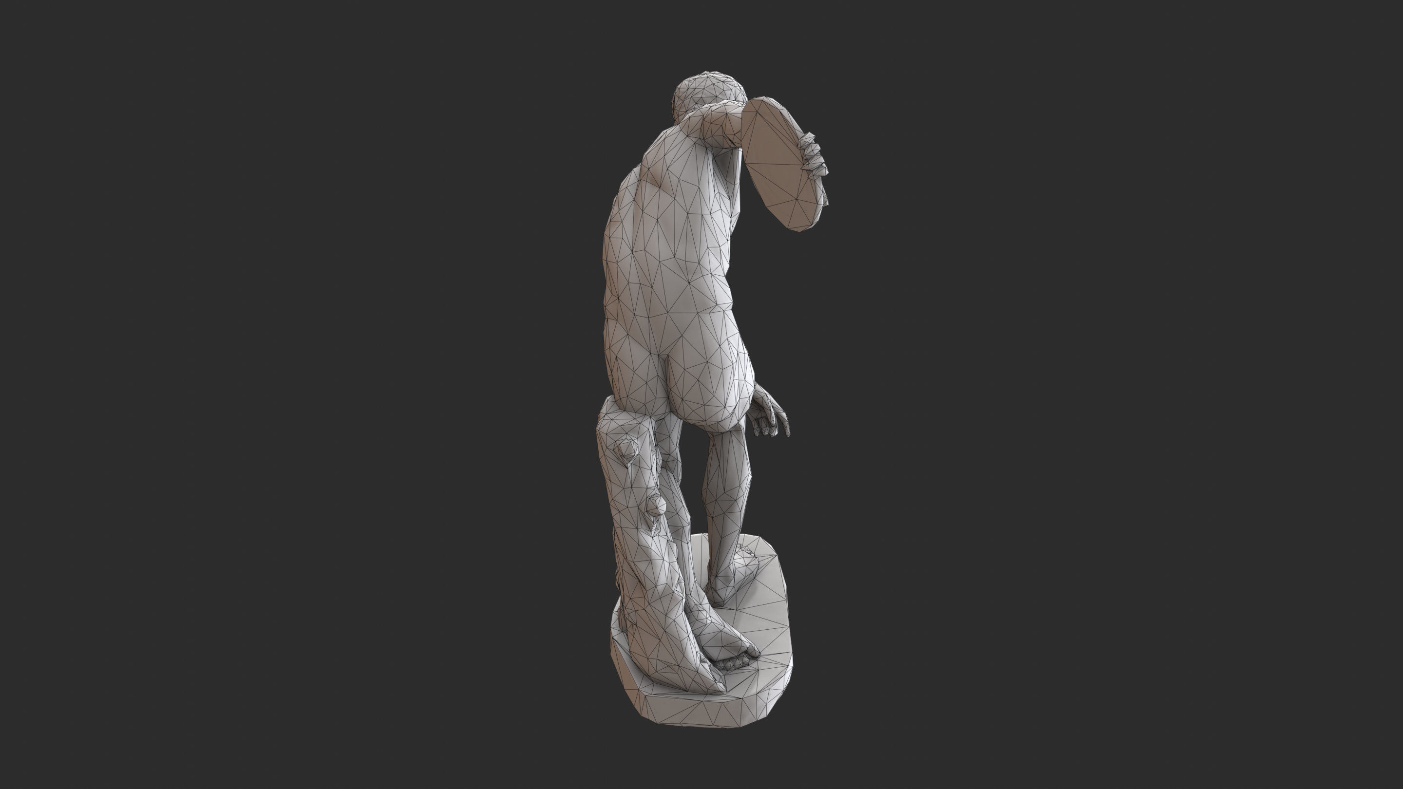 3D model Discobolus Statue - Marble VR / AR / low-poly | CGTrader