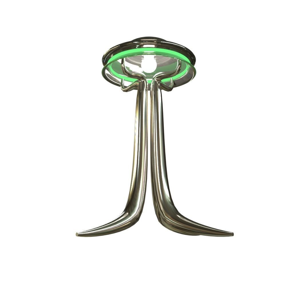 Alien UFO Desk Lamp free 3D model | CGTrader