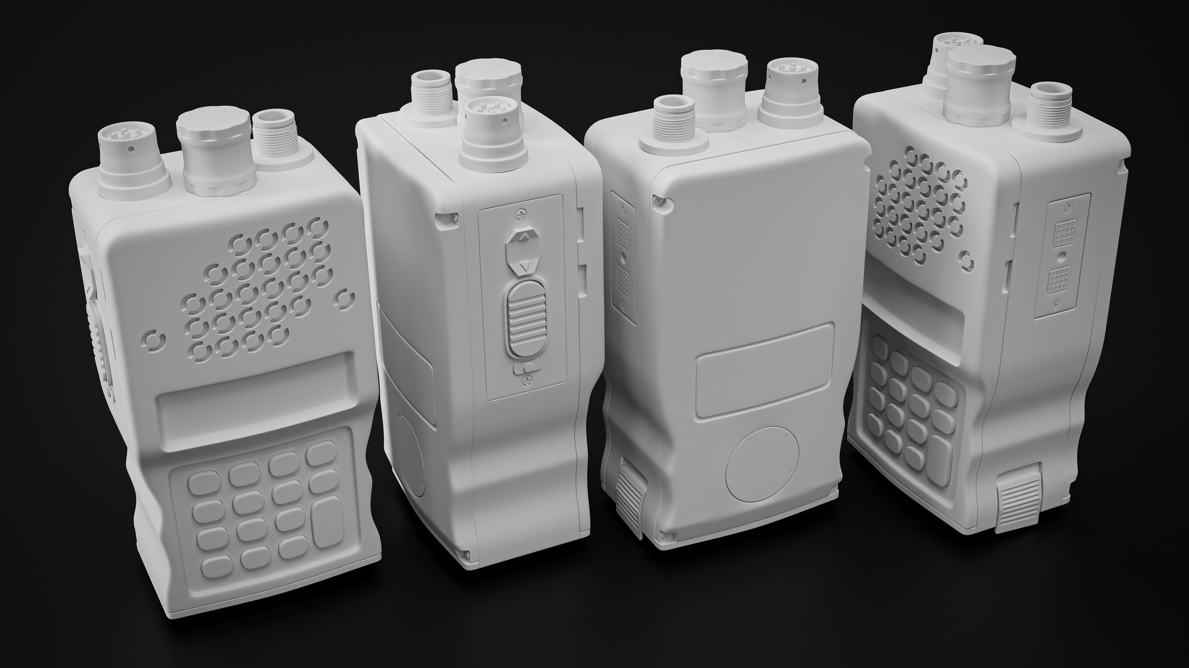 High-Poly model of Harris RF-5800 Falcon II radiostation 3D model ...