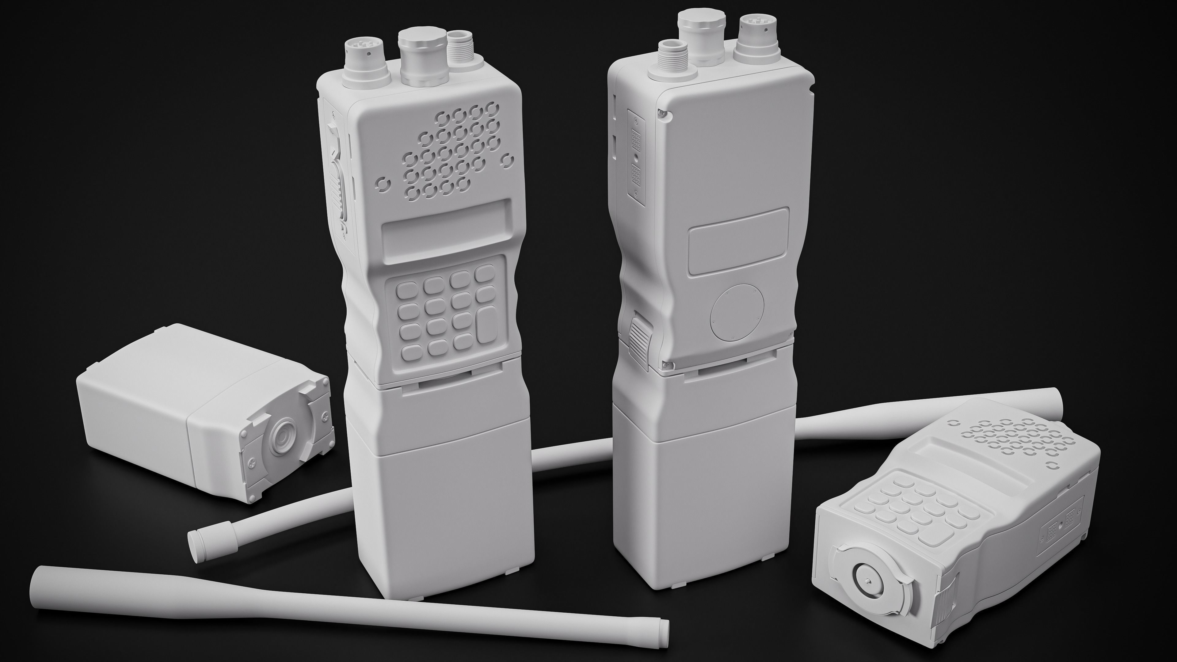 High-Poly model of Harris RF-5800 Falcon II radiostation 3D model | CGTrader