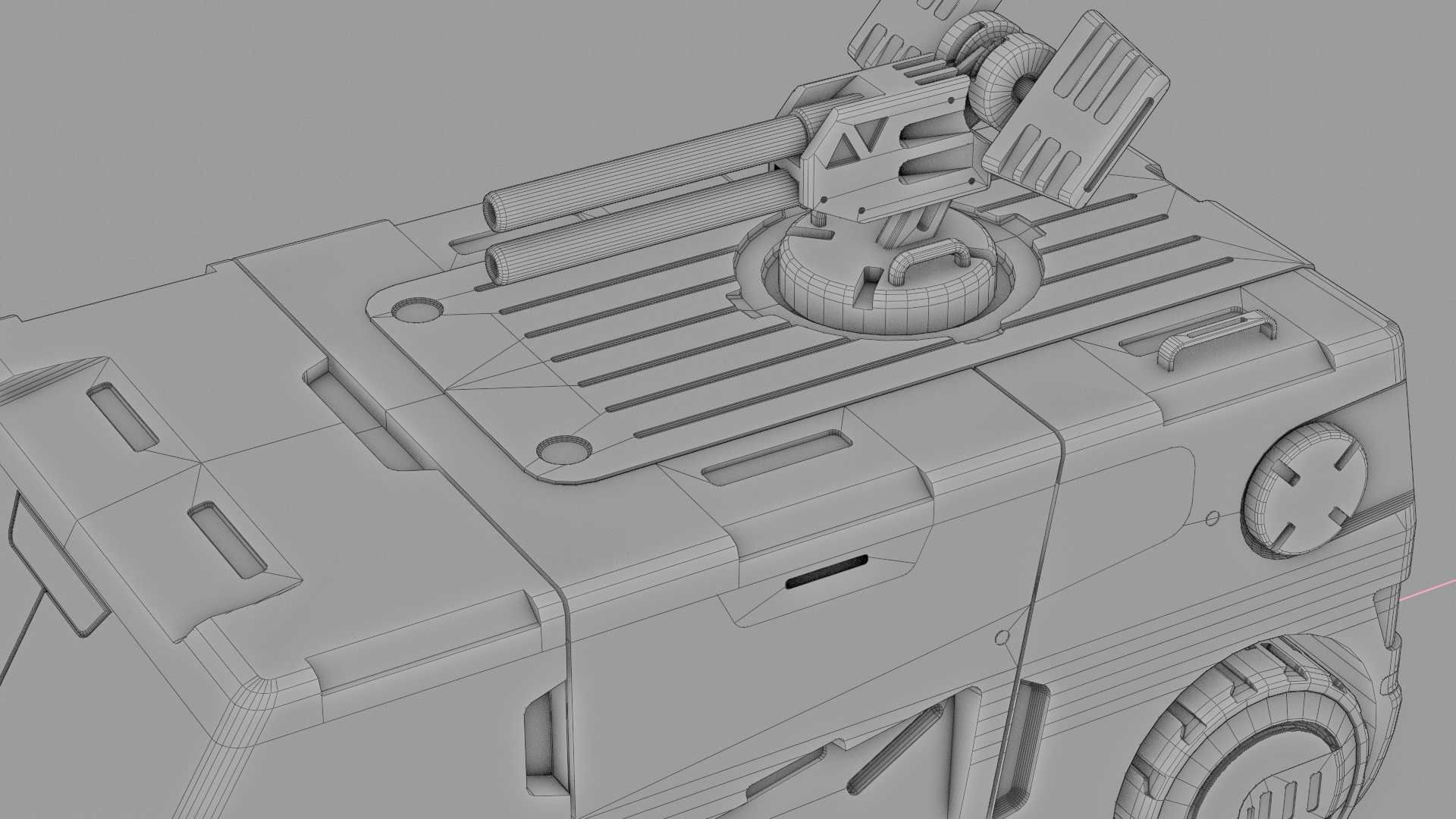 SCIFI MILITARY TRUCK RIGGED 3D model rigged | CGTrader