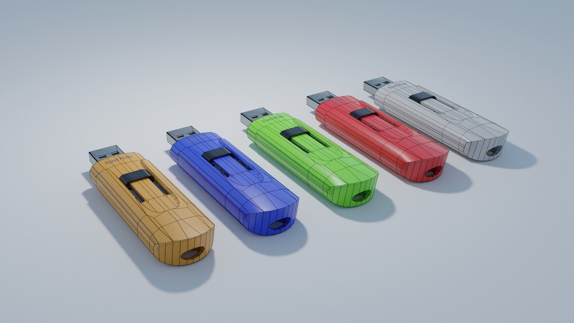 3D model USB Flash Drive 4K VR / AR / low-poly | CGTrader