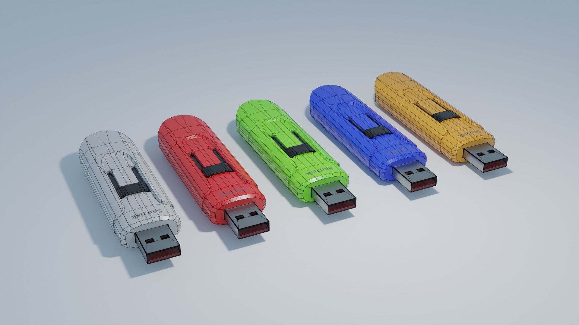 3D model USB Flash Drive 4K VR / AR / low-poly | CGTrader