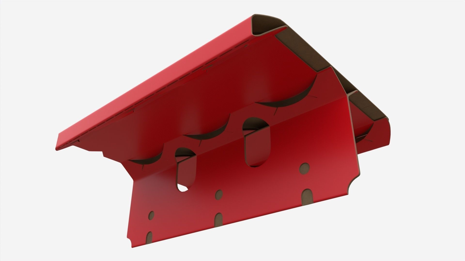 Cardboard Beverage 6-cans Holder 3D model | CGTrader