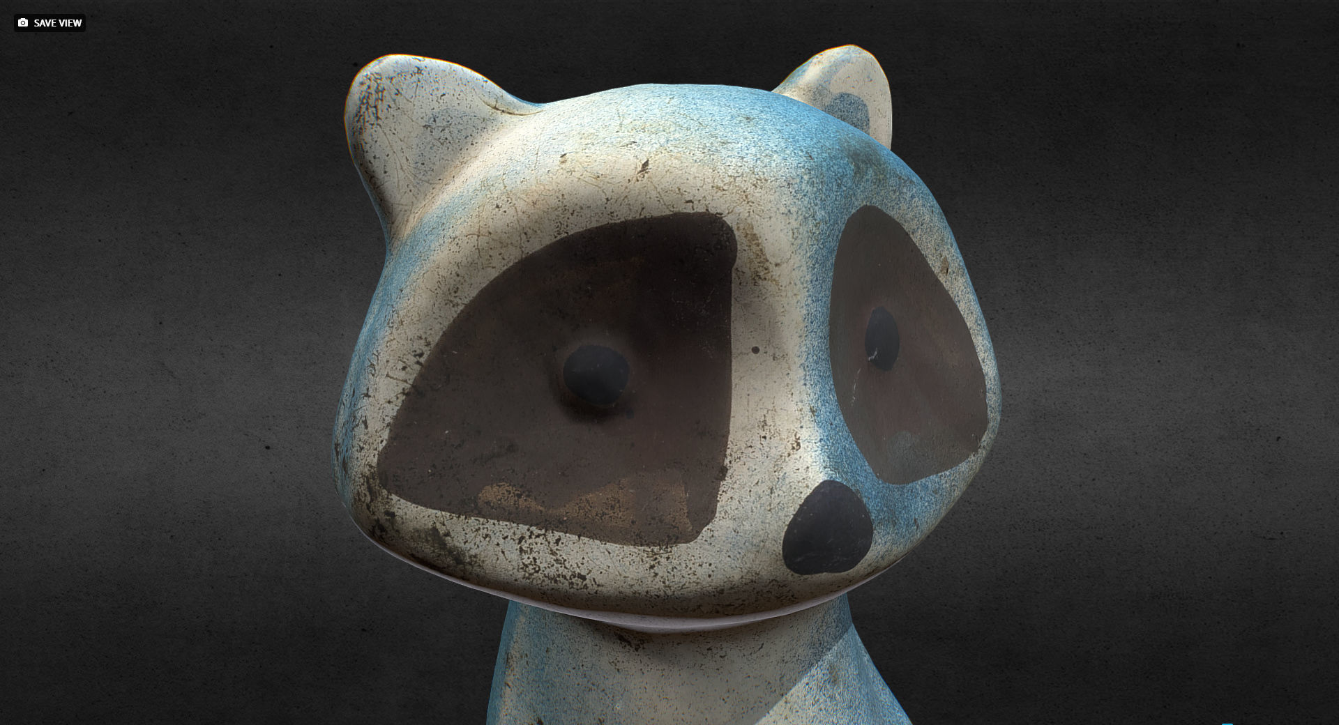 Old USSR Soviet Rubber Toy Raccoon 3D model | CGTrader