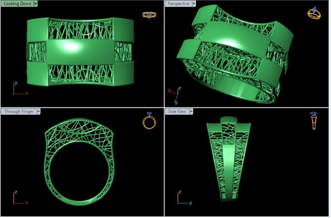 TURKISH RINGS 3D model 3D printable | CGTrader