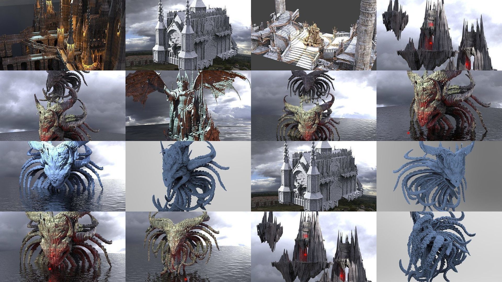 Halloween Horror Architecture Collection 1 | CGTrader