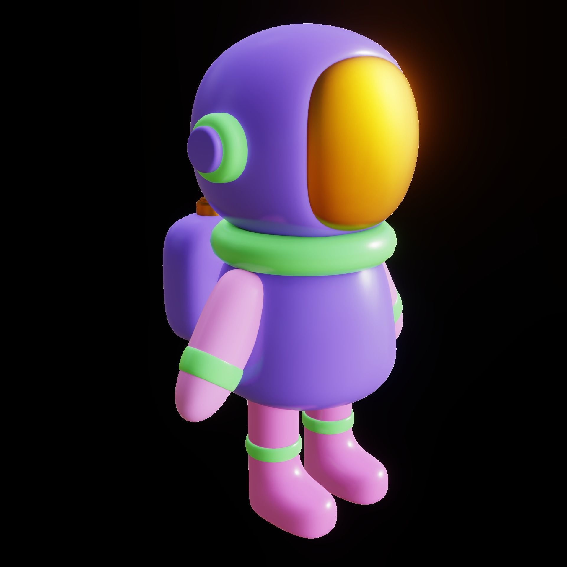 3D model Game-Ready Low Poly Astronaut VR / AR / low-poly | CGTrader
