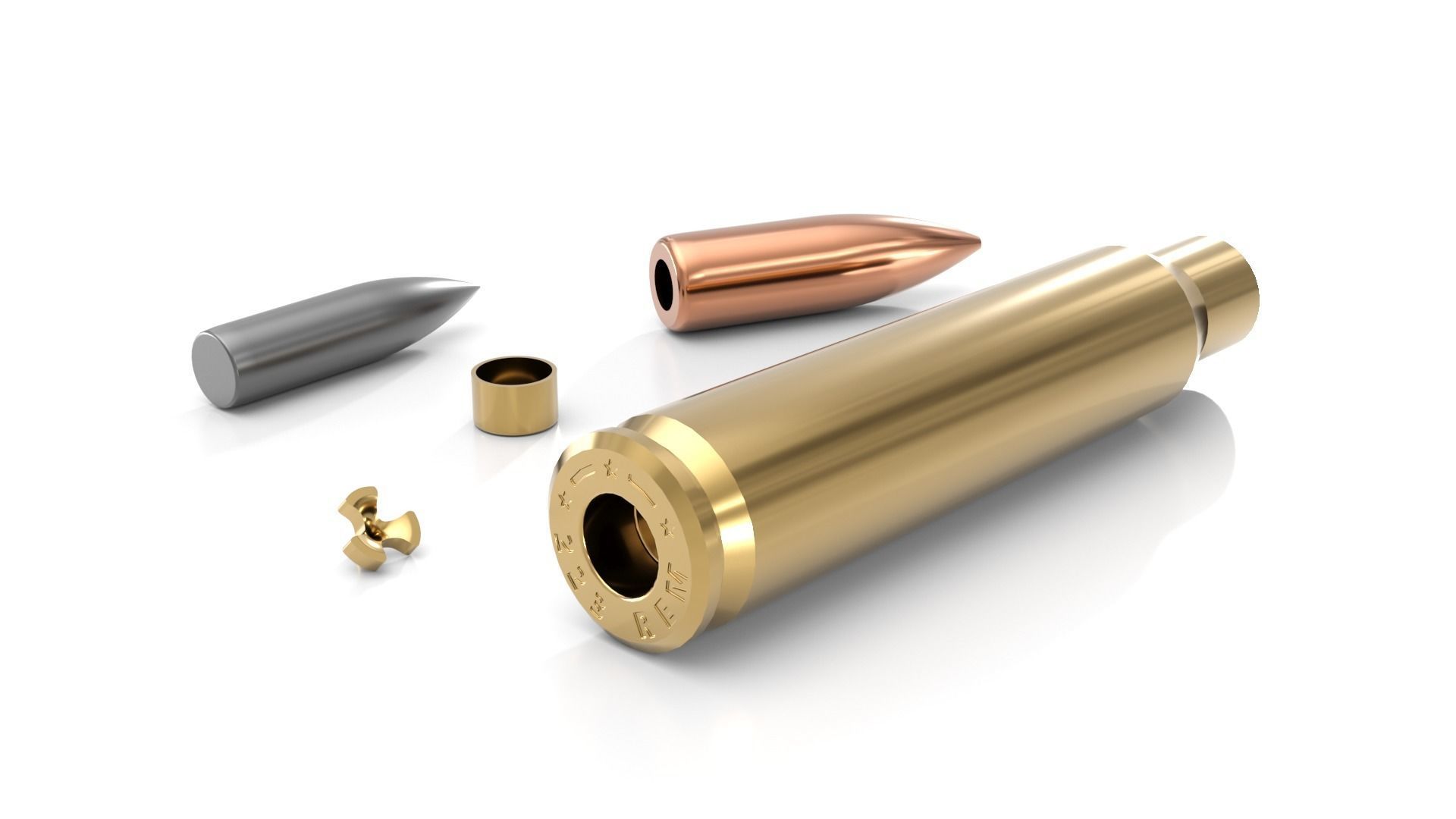 223 cartridge 3D model | CGTrader