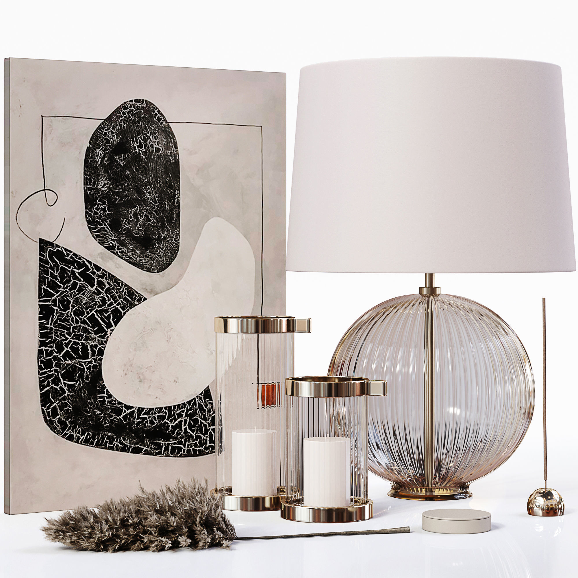 Decor Set 073 3D model | CGTrader