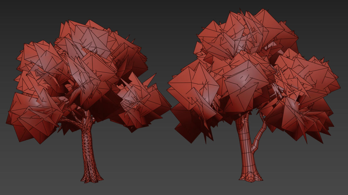 3D model Cherry Blossoms Low-Poly 3D Model VR / AR / low-poly | CGTrader