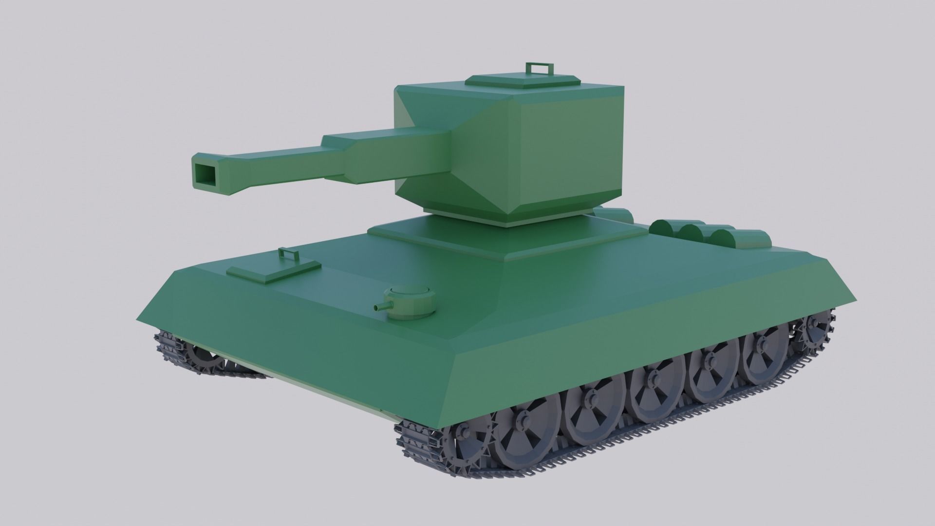 Low Poly Tank 3D model | CGTrader
