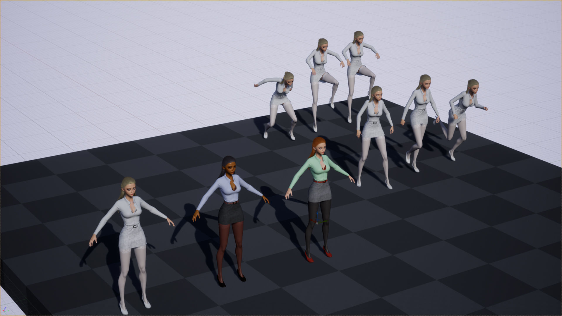 3D model Secretary VR / AR / low-poly | CGTrader