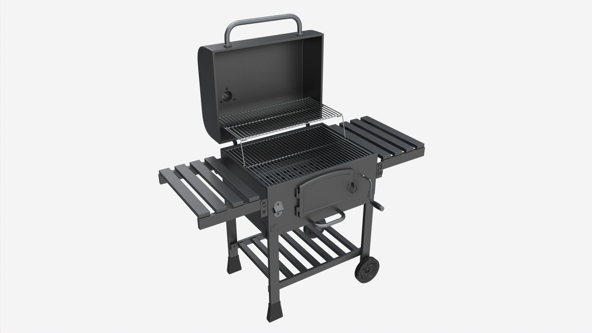 Outdoor Barbecue Charcoal Portable Grill 3D model | CGTrader