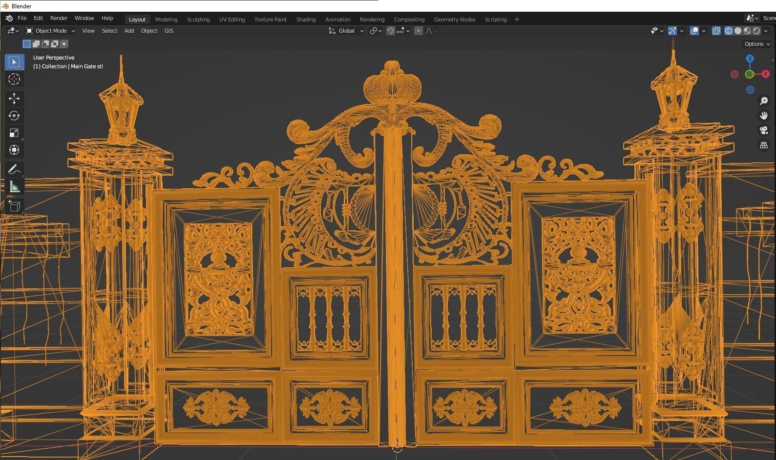 Main Gate 3D model | CGTrader