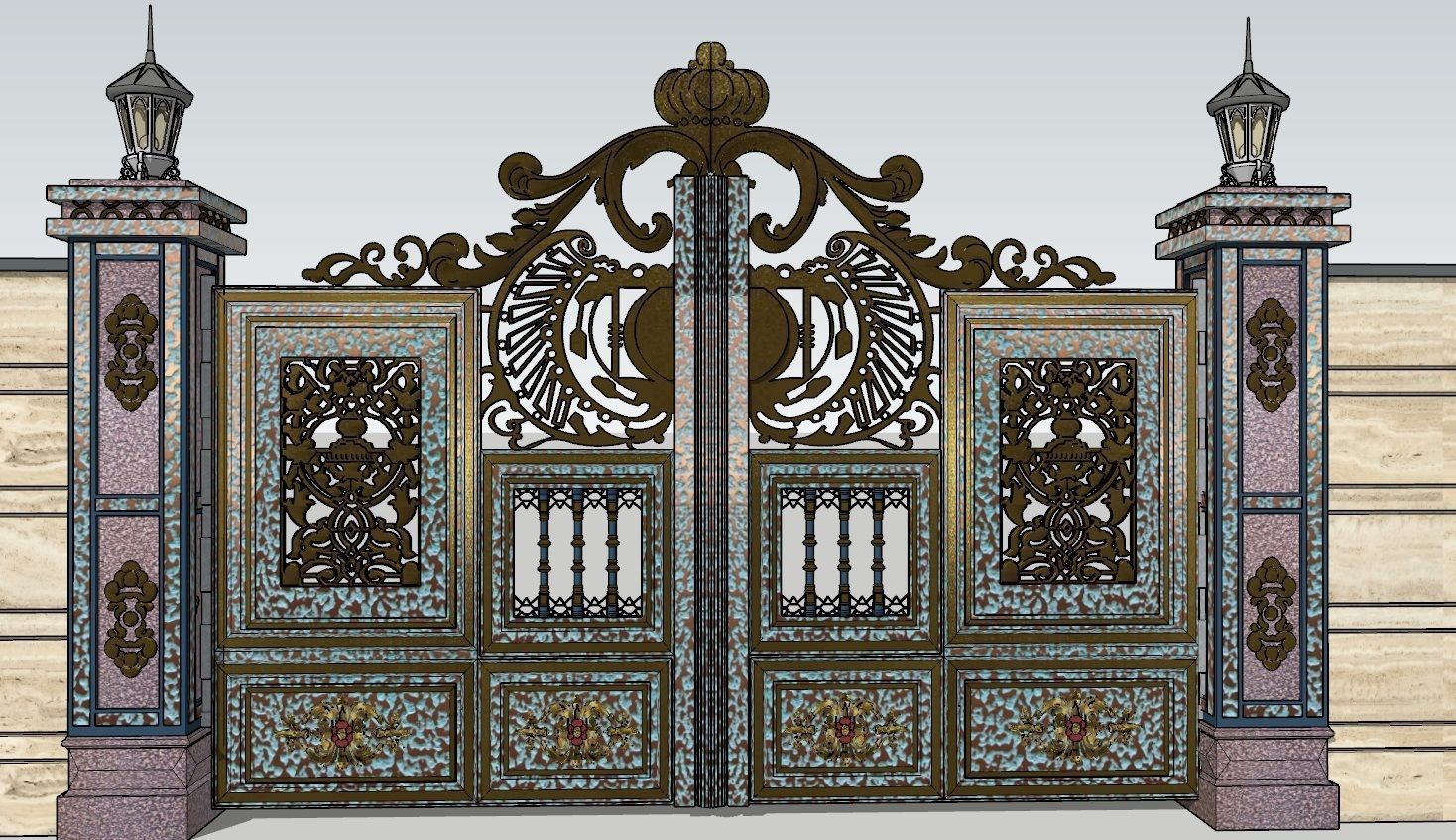 Main Gate 3D model | CGTrader