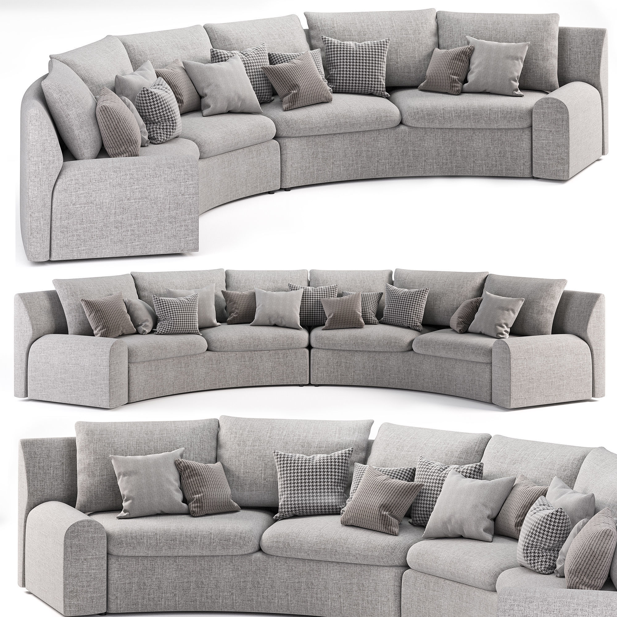 Ben Ben checkered sofa 3D model | CGTrader