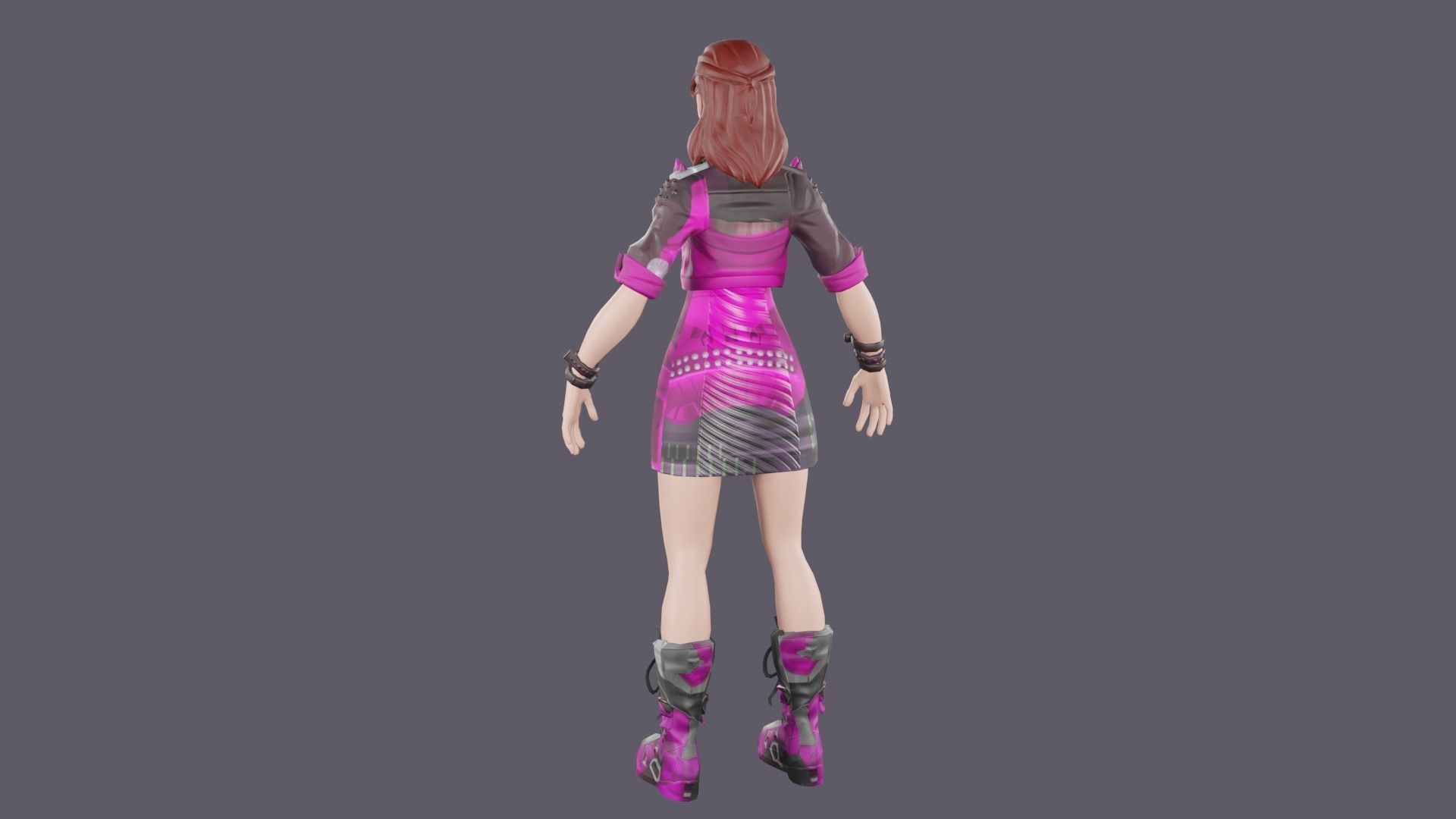 3D model Cyber Cute Girl VR / AR / low-poly | CGTrader